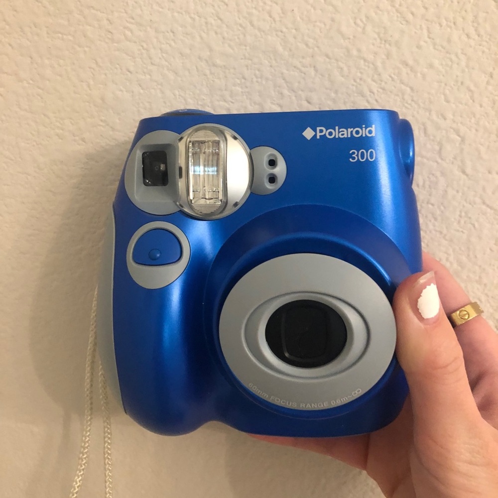 Blue Polaroid 300 Camera - Gem